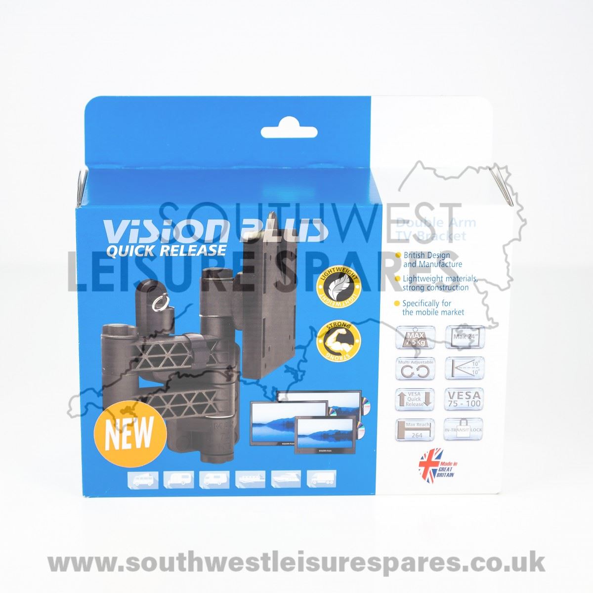 Vision Plus TV Wall Bracket - Double Arm Quick Release– Southwest ...